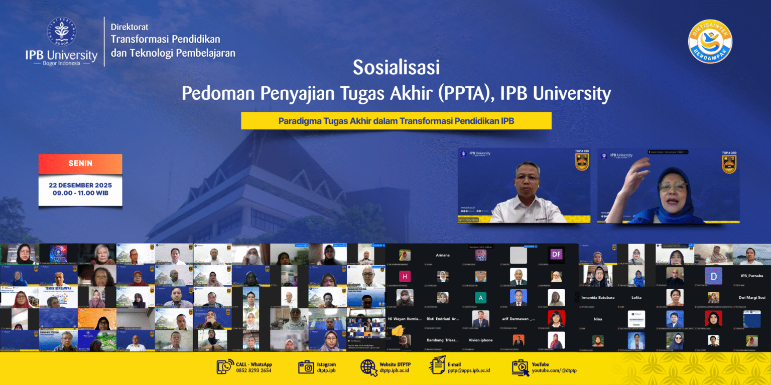 2025 DTPTP bersama Tim Ad Hoc Penyusun PPTA IPB University ...